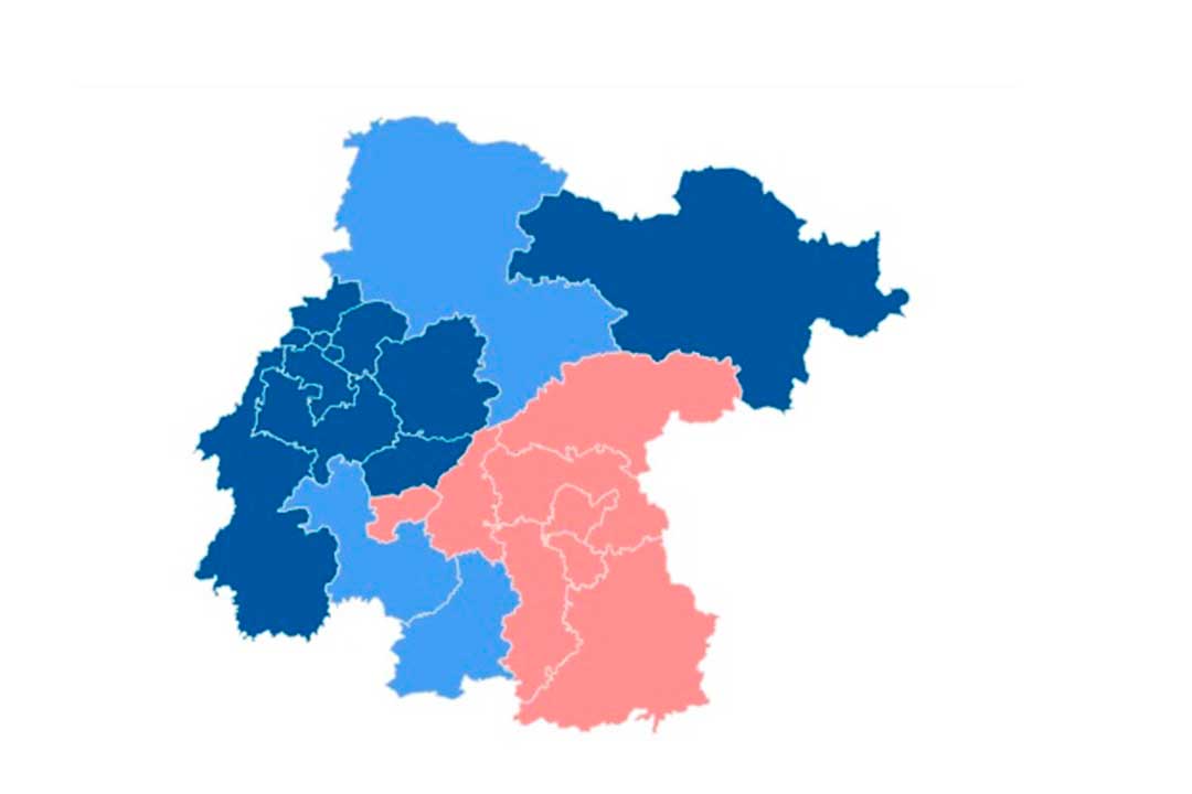 Así queda el Mapa de distritos electorales para diputaciones locales ...